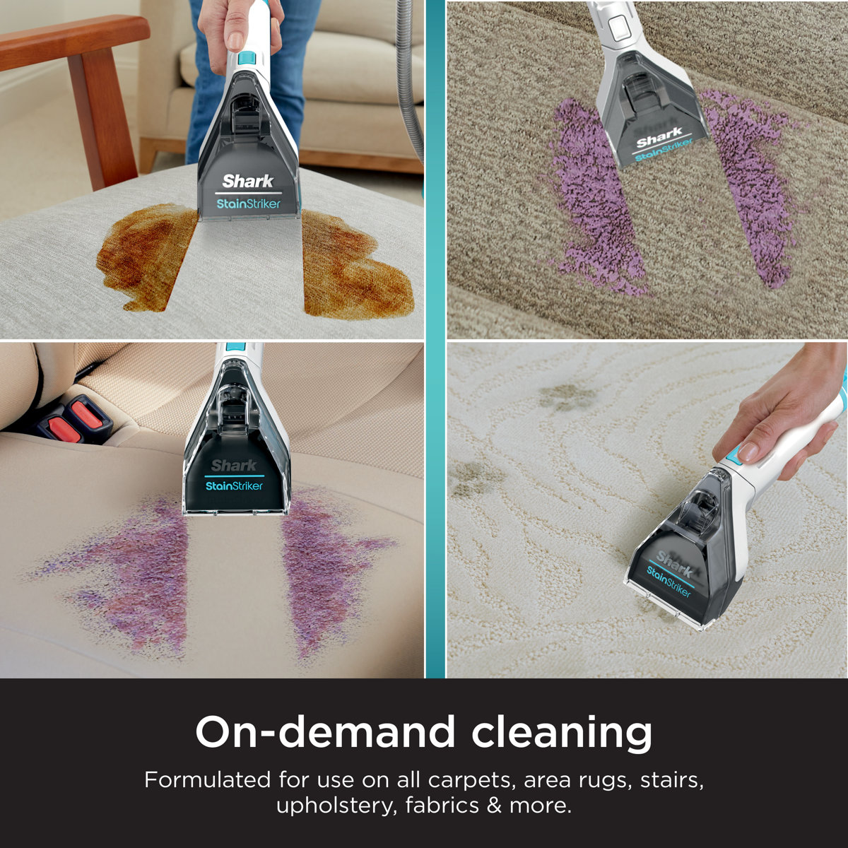 Shark Stainstriker Complete Bundle For Shark Stainstriker Portable Cleaners, For Carpets & Area ...